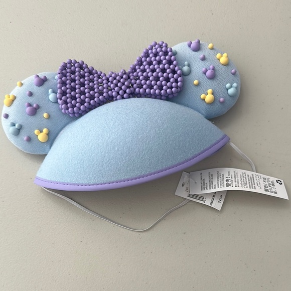 Disney | Accessories | Disney Light Blue And Purple Mickey Mouse Ear ...